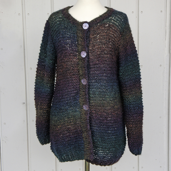 Mirabelle opskrift nr. 2296 Retstrikket lang Cardigan